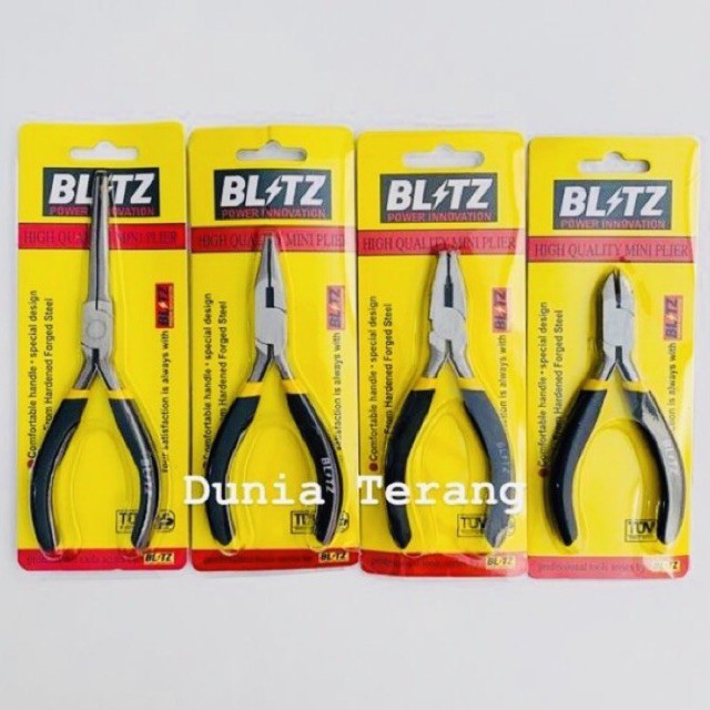 Jual Tang Mini BLITZ 4,5 in Lancip Knip Potong Kombinasi Kakaktua 5,5 - Long Nose Combination ...