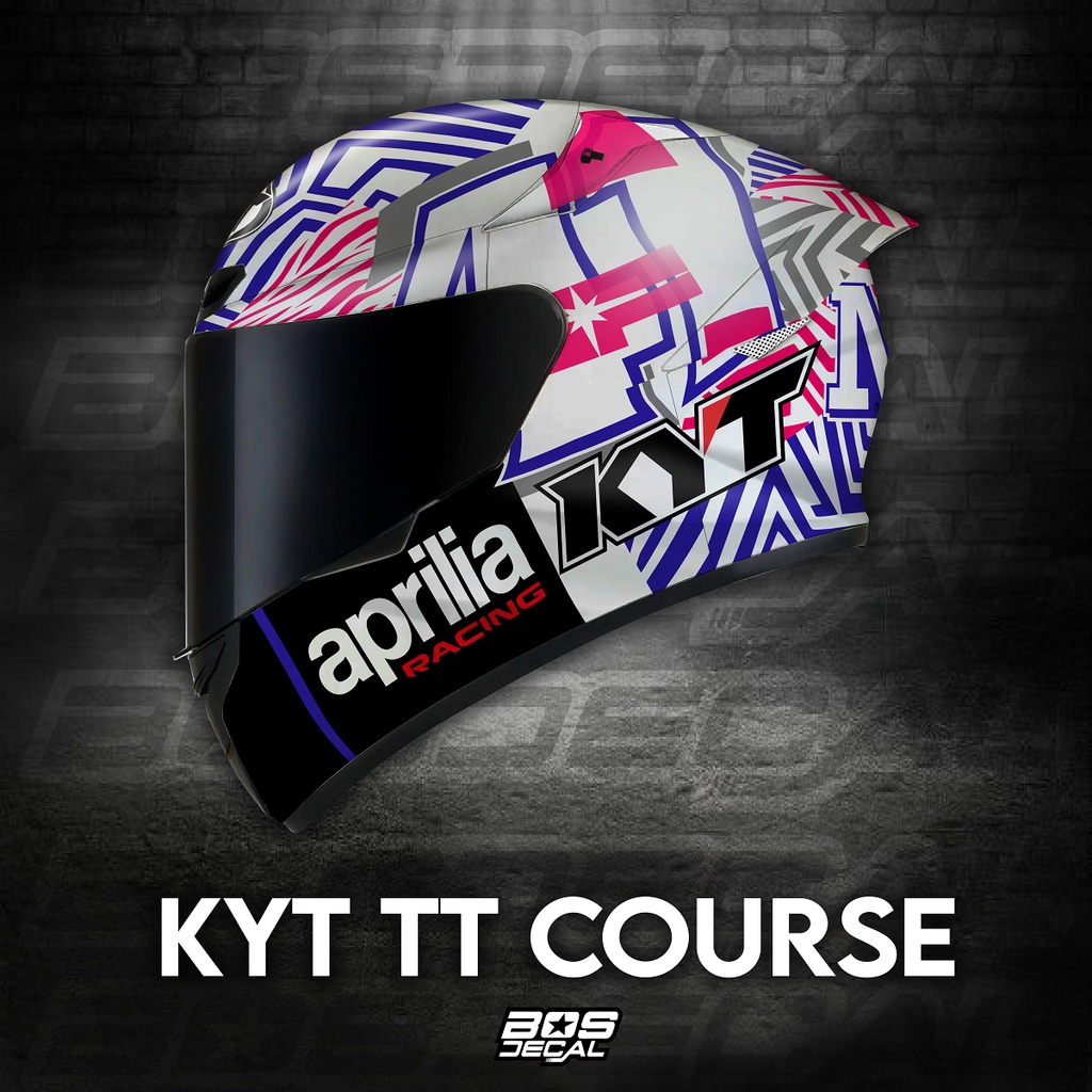 Jual Sticker Decal Helm KYT TTCourse TTC TT Motif ALEX ESPAGARO 2022 ...