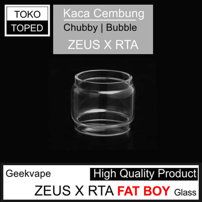 Jual Fat Boy ZEUS X RTA Replacement Glass | 25mm 25 kaca cembung bubble ...