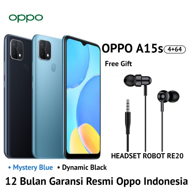 Jual HP OPPO A15S 4GB/64GB - GARANSI RESMI 1 TAHUN | Shopee Indonesia