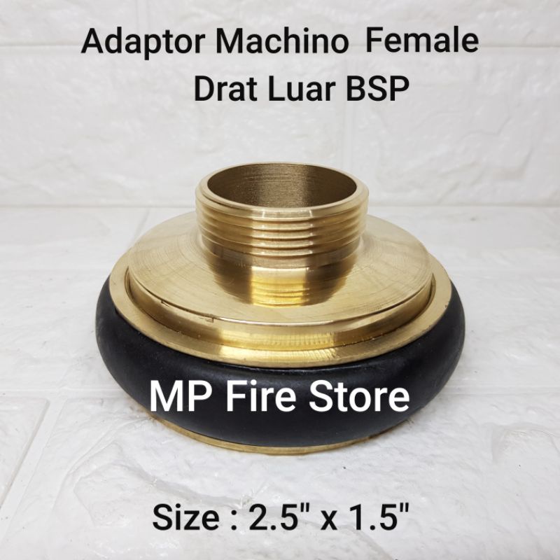 Jual ADAPTOR PEMADAM MACHINO FEMALE 2.5 in x 1.5 in DRAT LUAR BSP ...