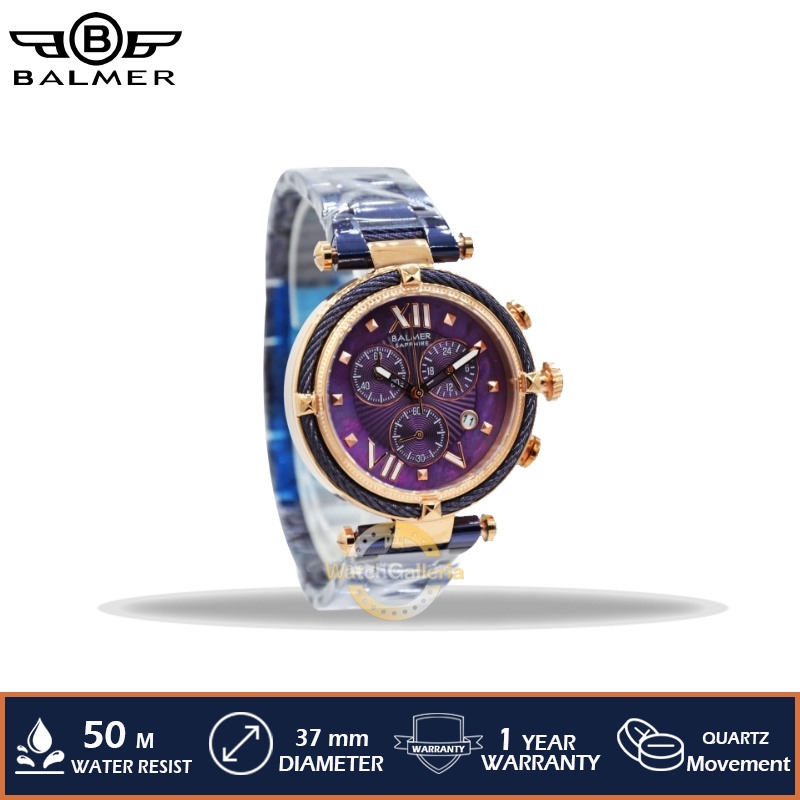 Jual Jam Tangan Wanita Balmer B-8110LC BRG-7 Stainless Steel Original ...