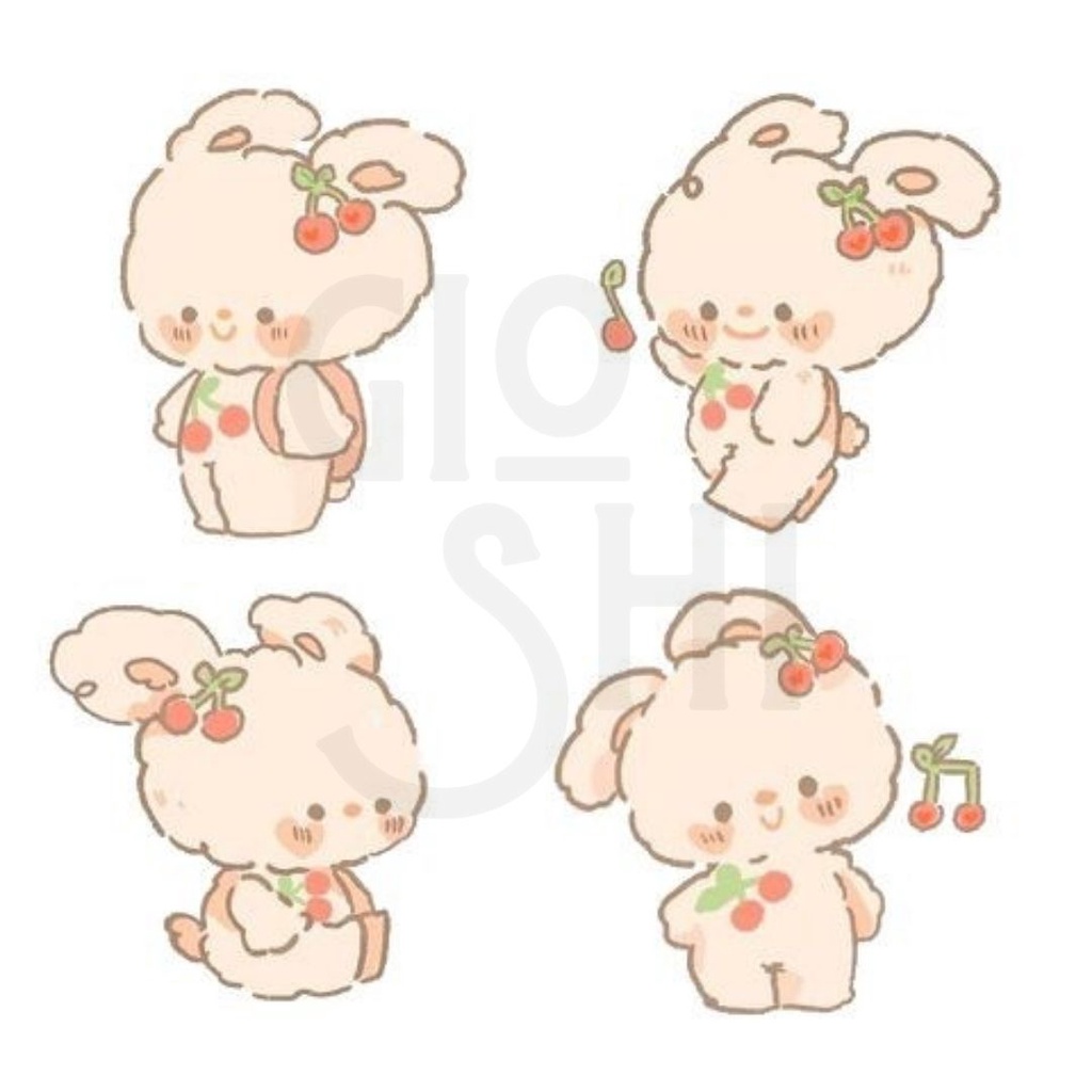 Jual sticker aesthetic fluffy bear by Gioshi.Store | Shopee Indonesia