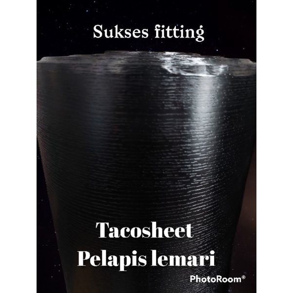 Jual Tacosheet/Decosheet Hitam serat untuk pelapis lemari dan triplek ...