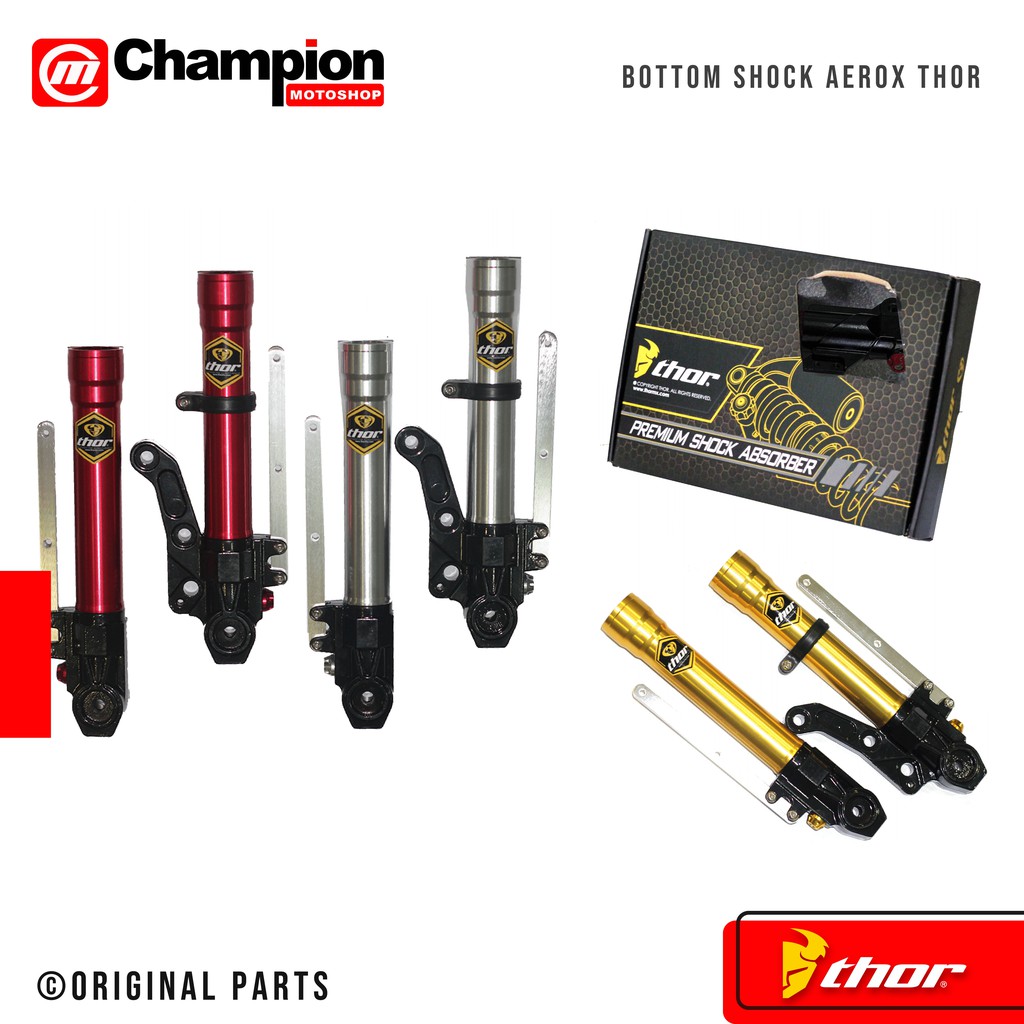 Jual Bottom Shock Tabung Shock Depan Aerox Yamaha Plus Bracket Thor ...