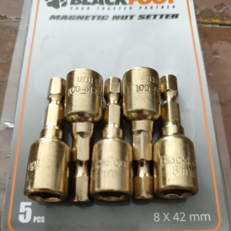 Jual Mata sok baja 8 mm x 42 mm magnet kuning kepala baut baja ringan ...