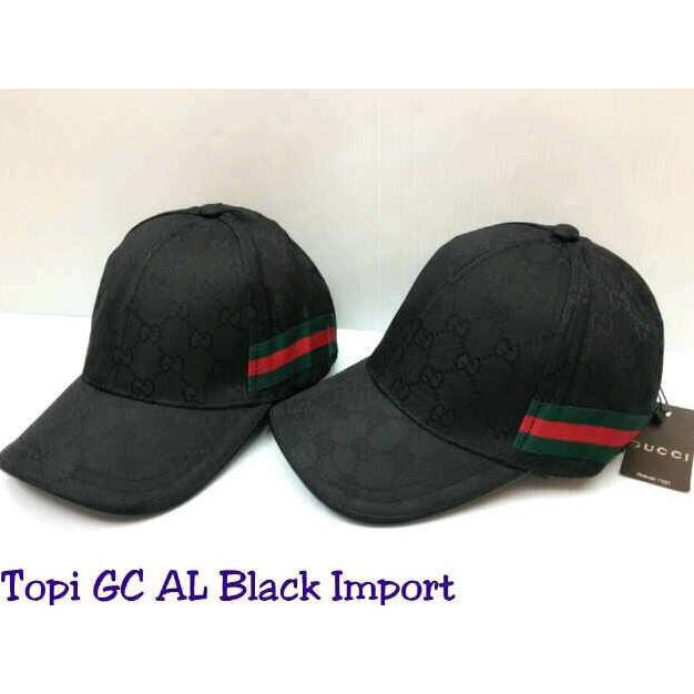 Jual Topi Gucci Al Ghazali Import Full Black - Putih | Shopee Indonesia