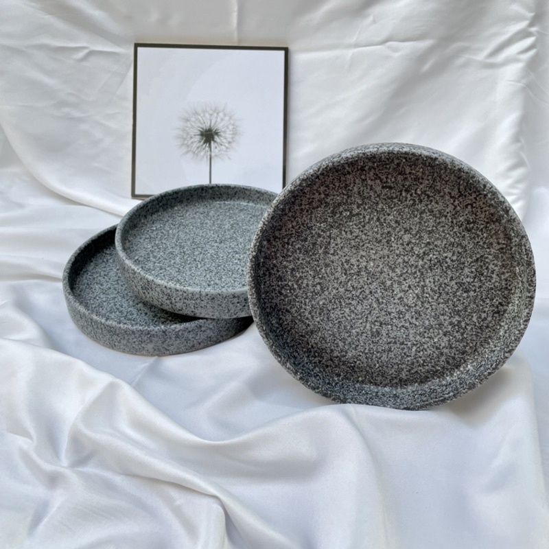 Jual Ceriche Neo Plate Stone Ceramic 14cm / Piring Roti / Piring Salad ...