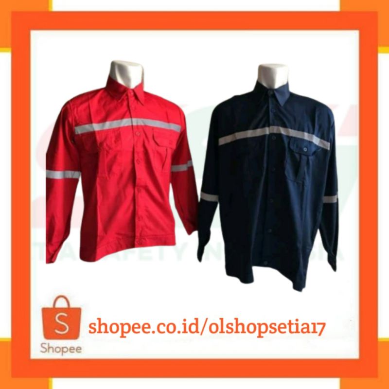 Jual Baju kerja proyek / baju kerja lengan panjang | Shopee Indonesia