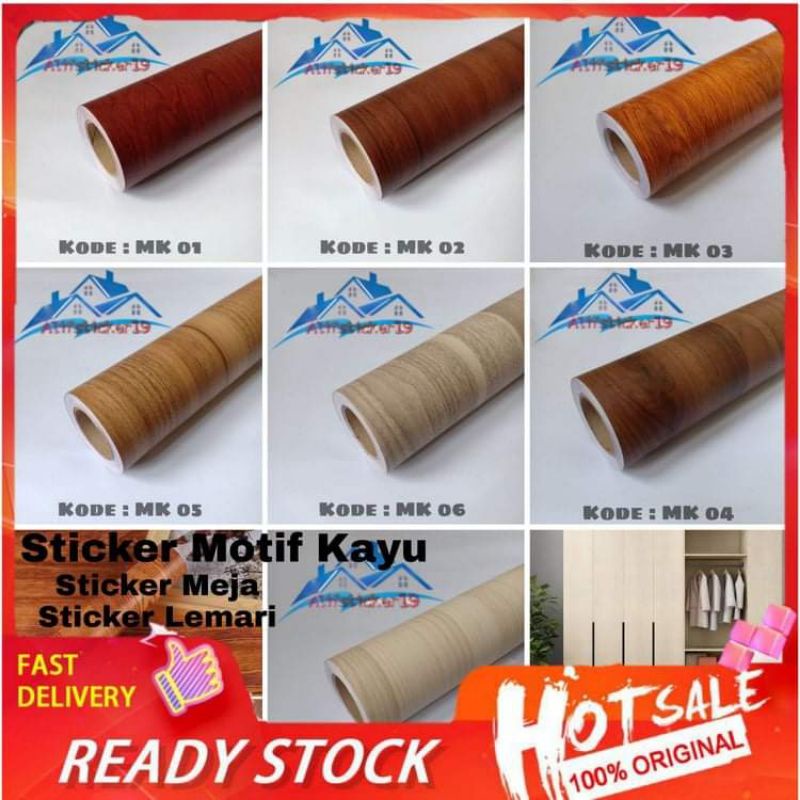 Jual Stiker Meja Lemari Lbr 120cm Sticker Motif Kayu Stiker Lemari ...