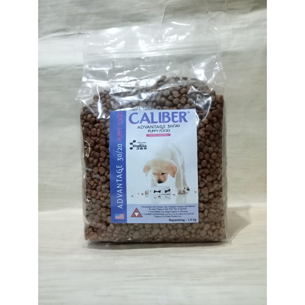 Jual Makanan anakan Anjing Dog Food Caliber PUPPY REPACK 1,5 kg ...