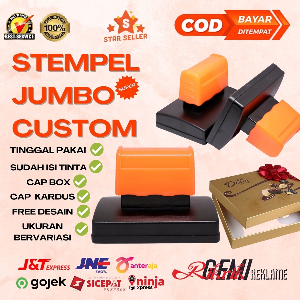 Jual RikrikGemi - Stempel Custom Murah Stempel Otomatis Stempel Plastik ...