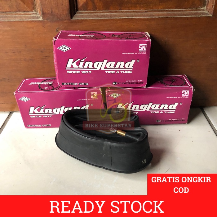 Jual Ban Dalam Sepeda BMX 20 x 2.125 Pentil Panjang Kingland AV Pentil Motor | Shopee Indonesia