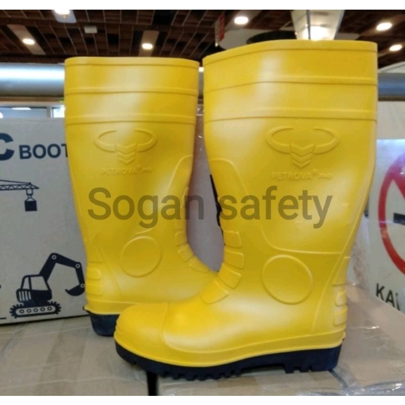 Jual Sepatu Safety Boots PETROVA PRO Kuning Non Safety / Sepatu Boots ...