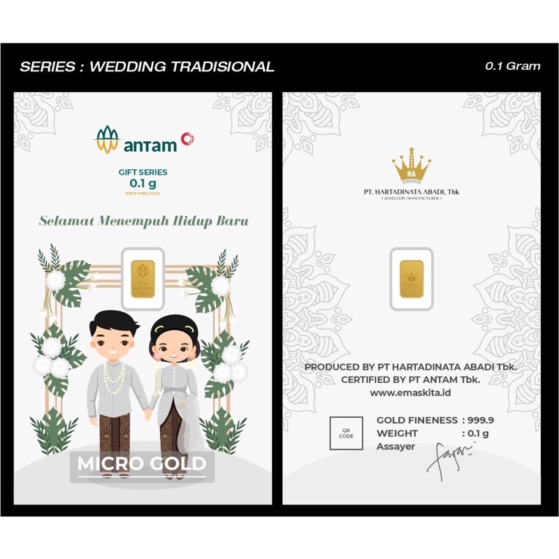 Jual Jual Hadiah Emas ANTAM LM 0,1 gram wedding dan ulang tahun ...