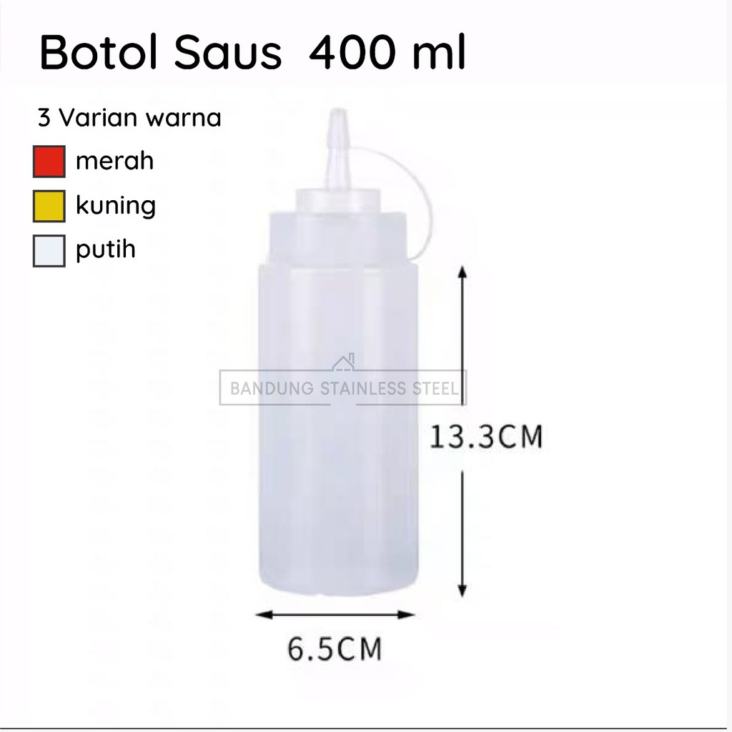 Jual Botol Saos Dengan garis Dispenser Saus Plastik Mayonaise Kecap ...