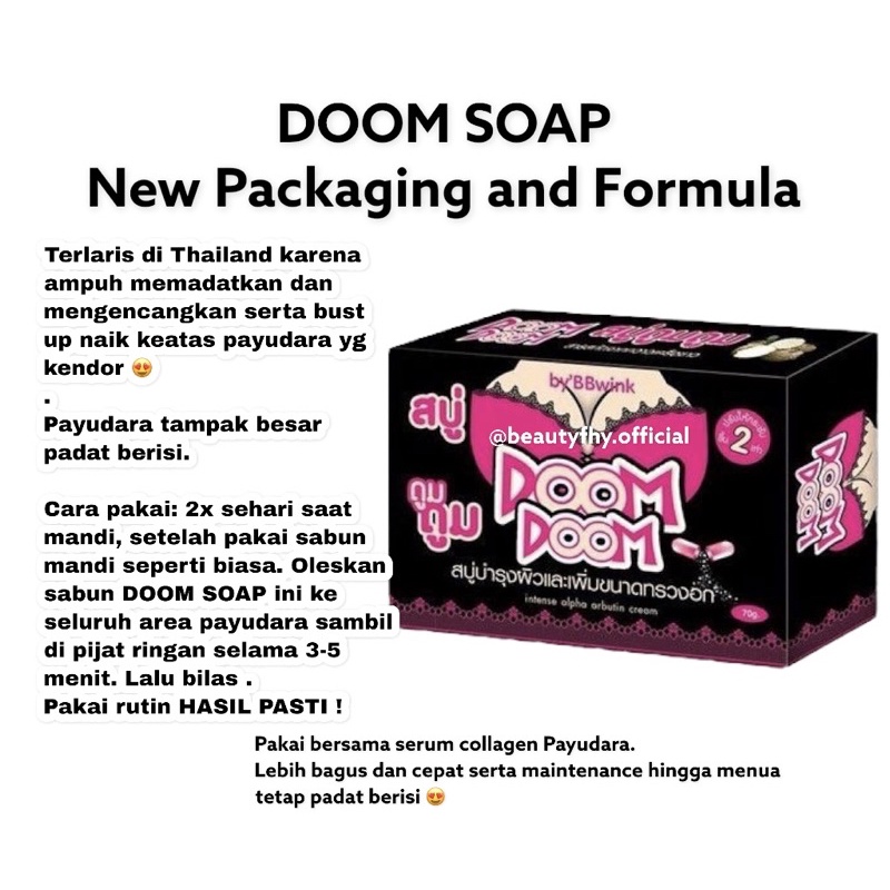 Jual DOOM SOAP ORIGINAL 1000% New Packaging and Formula | Shopee Indonesia