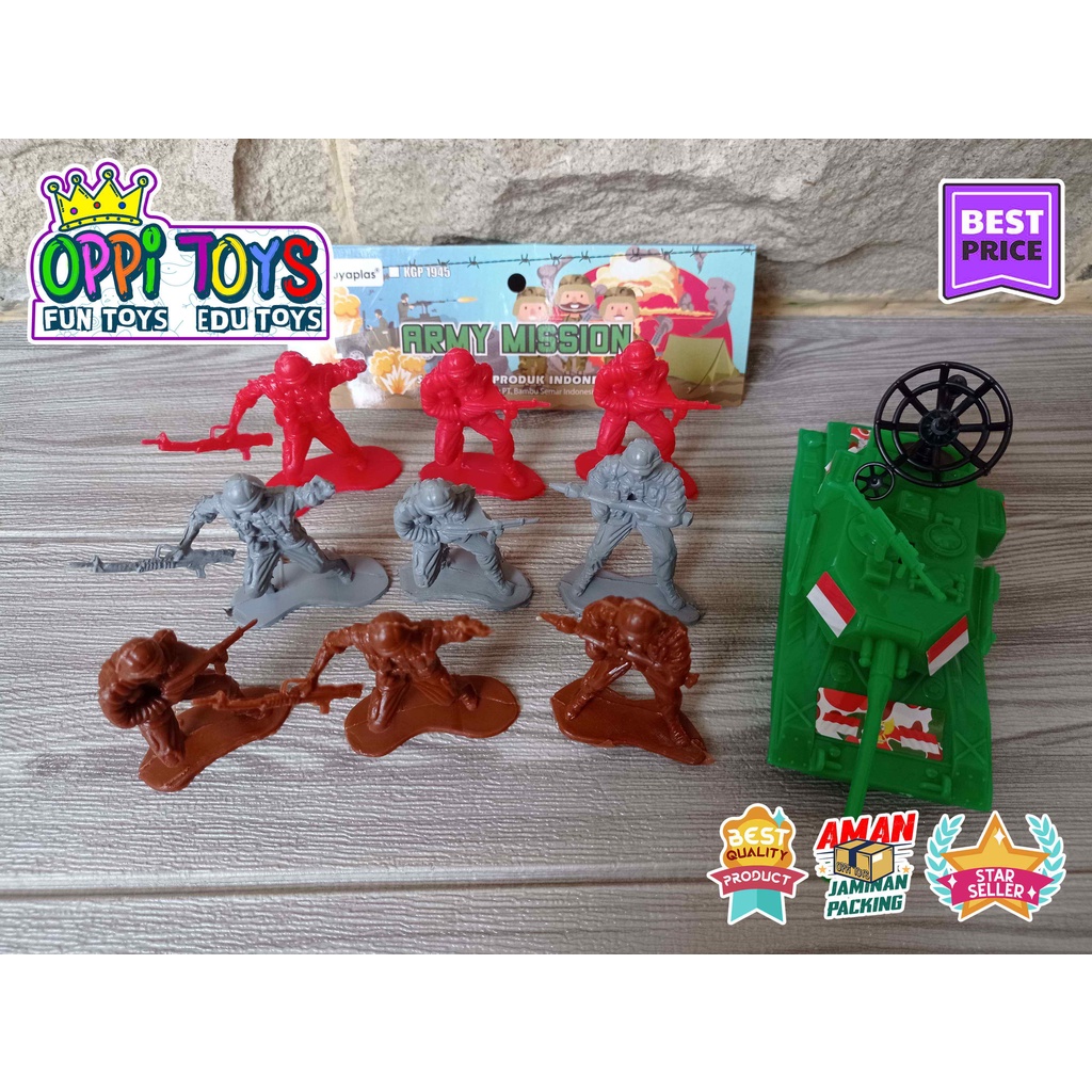 Jual Mainan Figure Tentara Army Mission-Mainan Anak Tentara dan Tank KGP 1945-Mainan Anak Figure ...