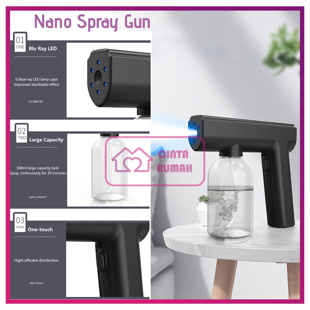 Jual Alat Atomizer Nano Sterillizer Disinfectant Spray Gun Fogging ...