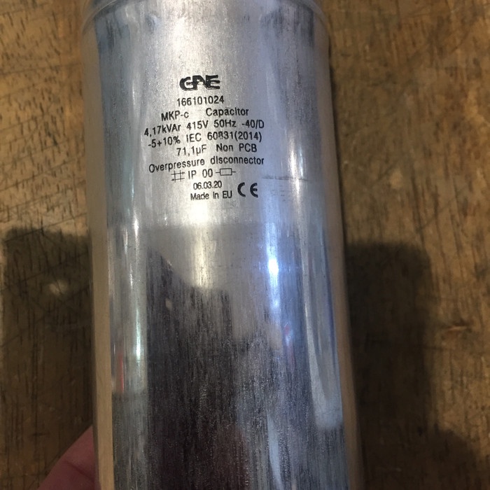 Jual Capacitor Bank GAE 4.17 kVAR 415 V 1 phase ( 1.2 KVAR 220V) 77 uF | Shopee Indonesia
