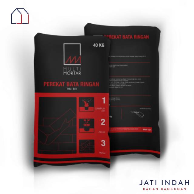 Jual MULTI MORTAR (MM) 101 PEREKAT BATA RINGAN / LEM / SEMEN HEBEL 40kg ...