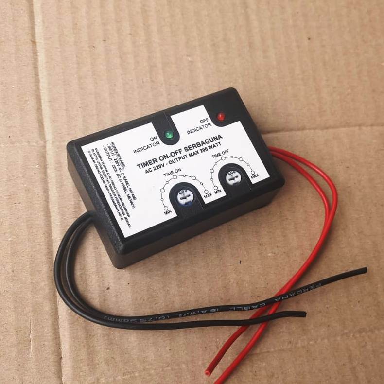 Jual Timer ON OFF AC 220V Otomatis Serbaguna, ON OFF berulang terus ...