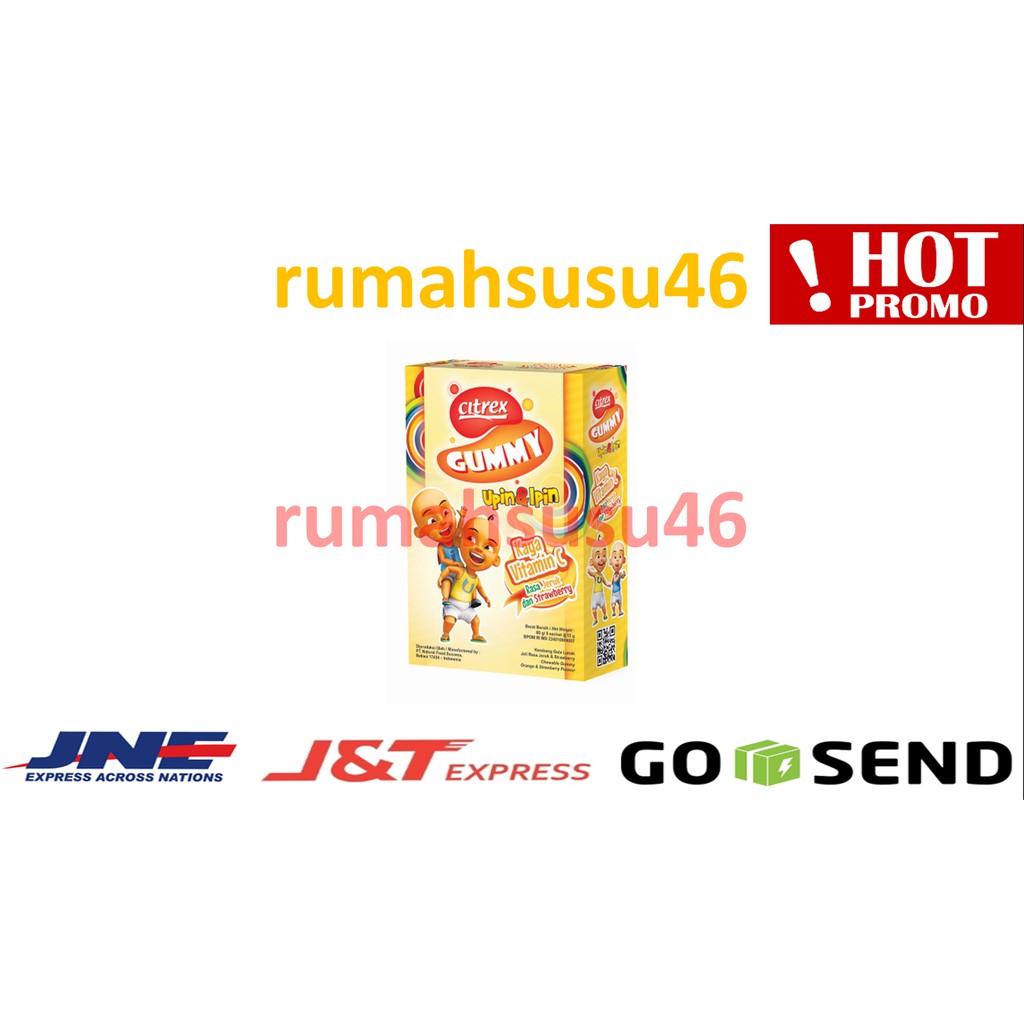 Jual CITREX Gummy Upin & Ipin 60gr 1box (isi 5 sachet) | Shopee Indonesia
