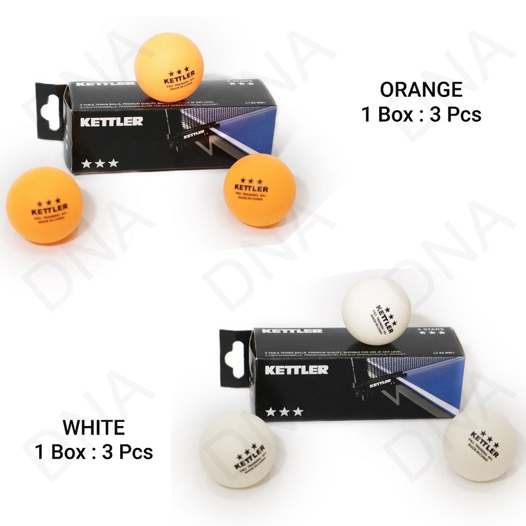 Jual Bola Tenis Meja Kettler (3 Stars) Premium Quality - ORIGINAL | Shopee Indonesia