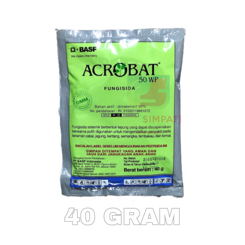 Jual Fungisida Acrobat 50 WP 40gr - untuk busuk daun | Shopee Indonesia