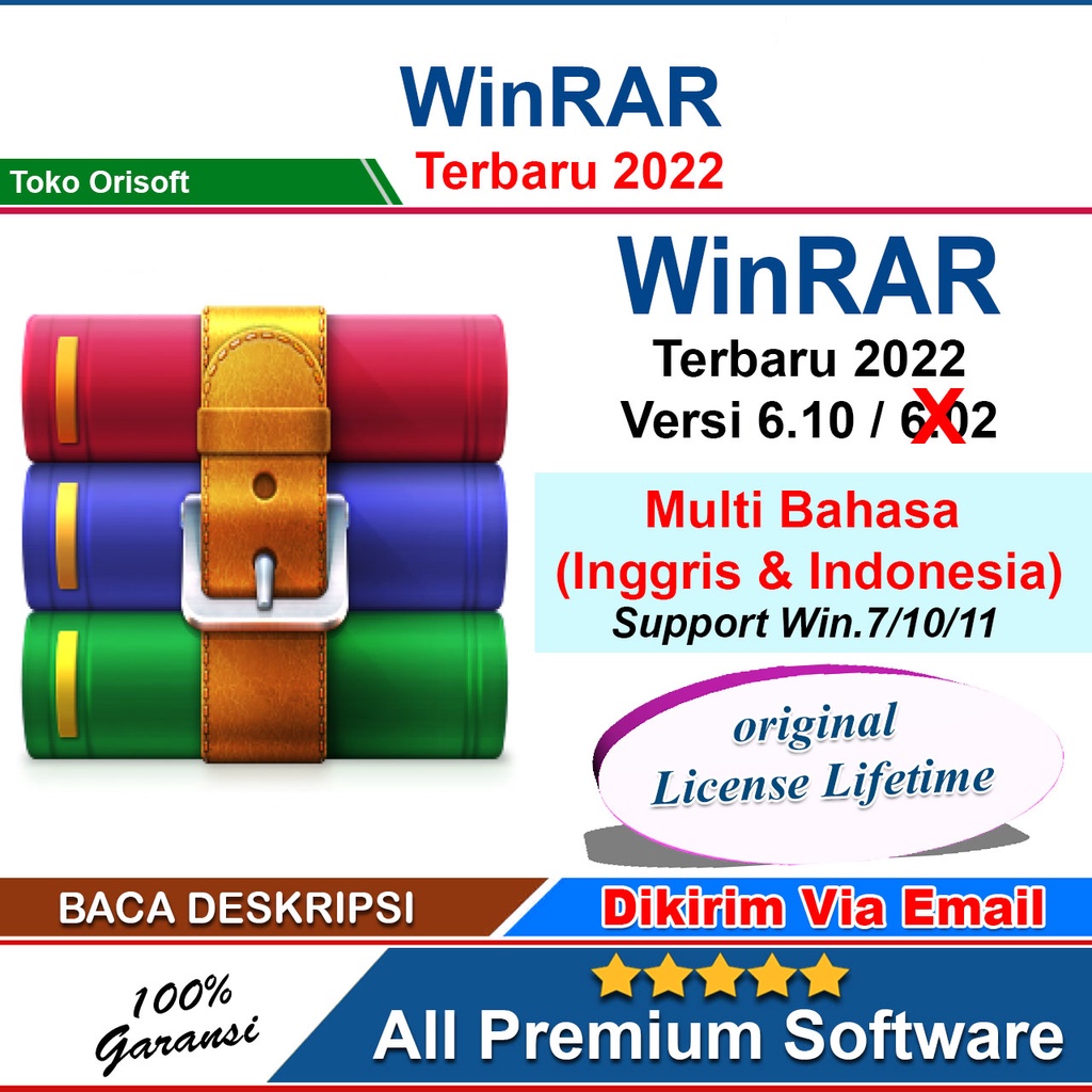 Jual [Bebas Update] Winrar 7.0 Terbaru 2024 License Atas Nama Anda ...
