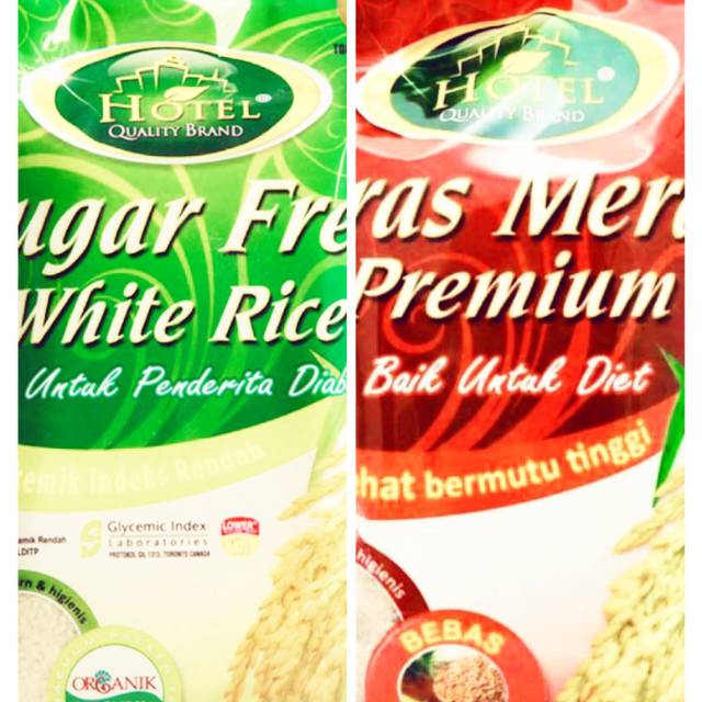 Jual Paket Beras Sugar Free/ Beras Merah Organik : | Shopee Indonesia