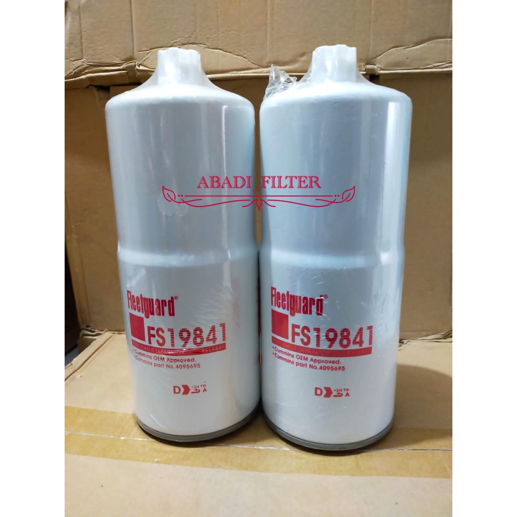 Jual Fuel Filter Fleetguard / Filter Solar FS19841 / FS 19841 | Shopee ...