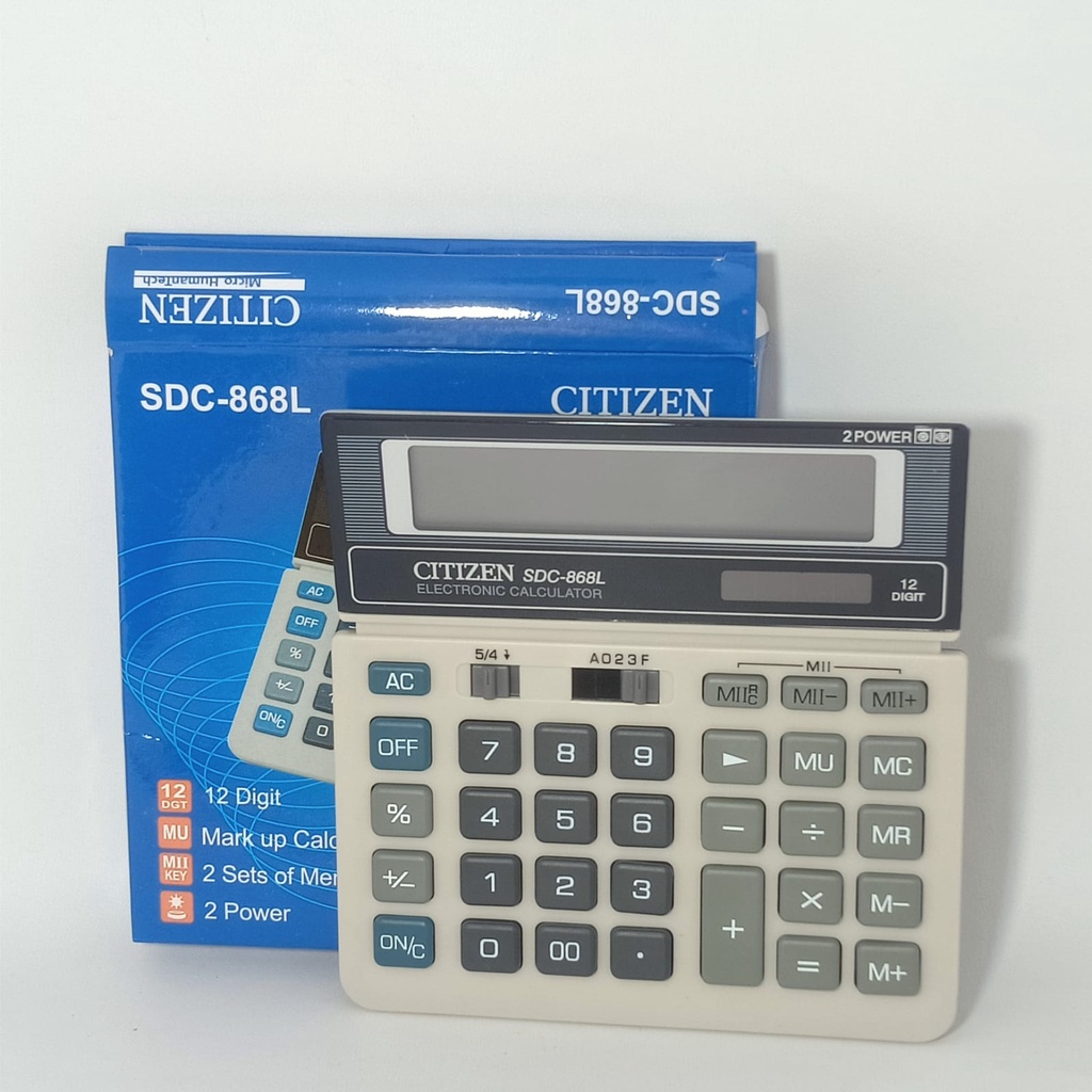 Jual Kalkulator Citizen SDC 868 L - Kalkulator Dagang Besar 12 Digit ...