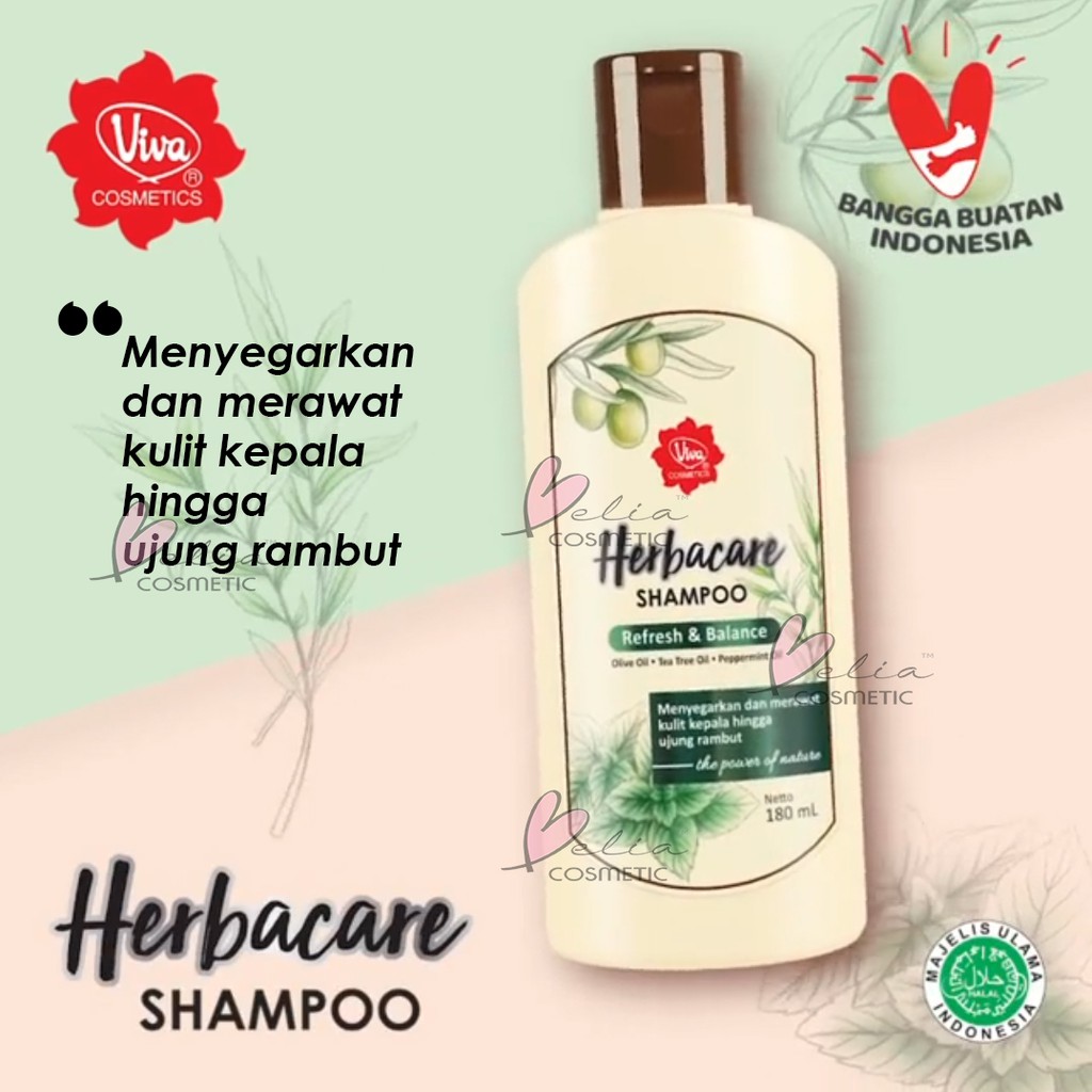 Jual BELIA VIVA Herbacare Shampoo | Conditioner | Perawatan Rambut ...