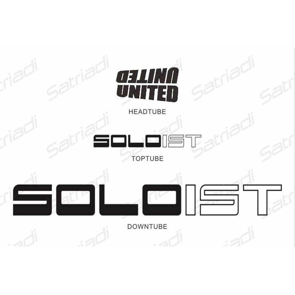 Jual Stiker Frame Sticker Decal Sepeda United Soloist Custom ...