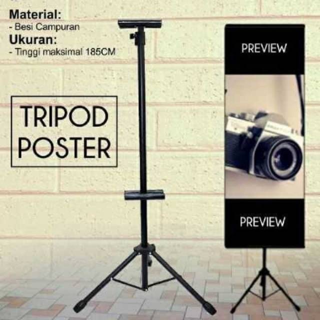 Jual TRIPOD POSTER / STAND POSTER | Shopee Indonesia