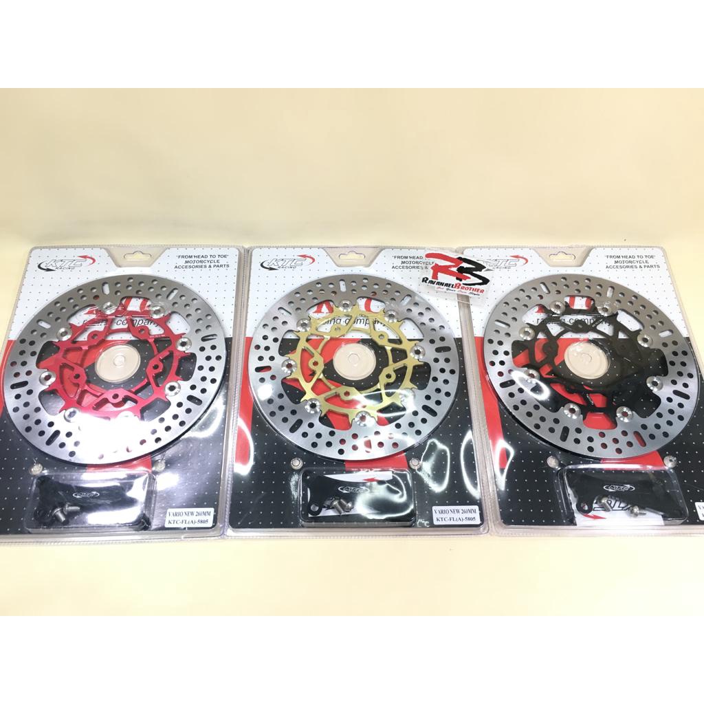 Jual Disc Brake Piringan Cakram Rem KTC Racing 260 mm Vario 150 New 5 ...