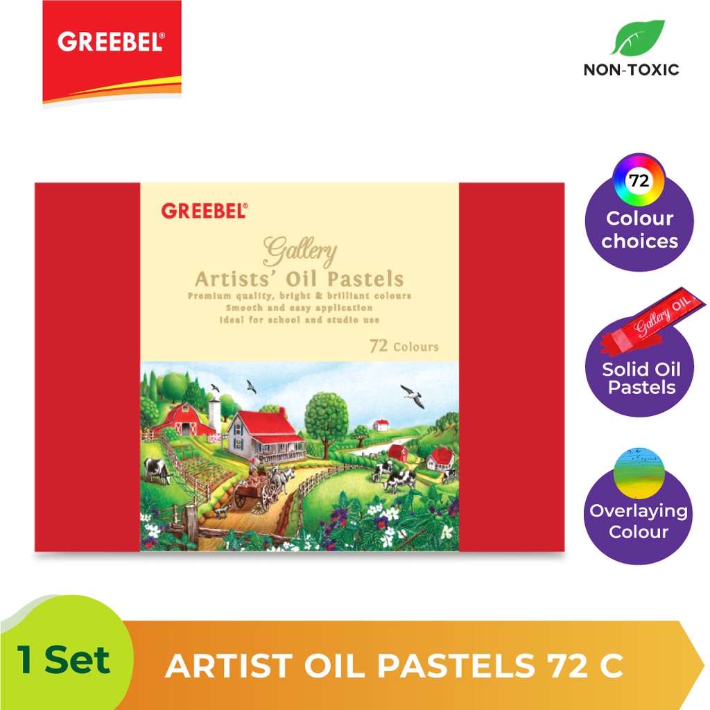 Jual GREEBEL Artist Oil Pastel Crayon Krayon 72 Warna Artists Premium ...