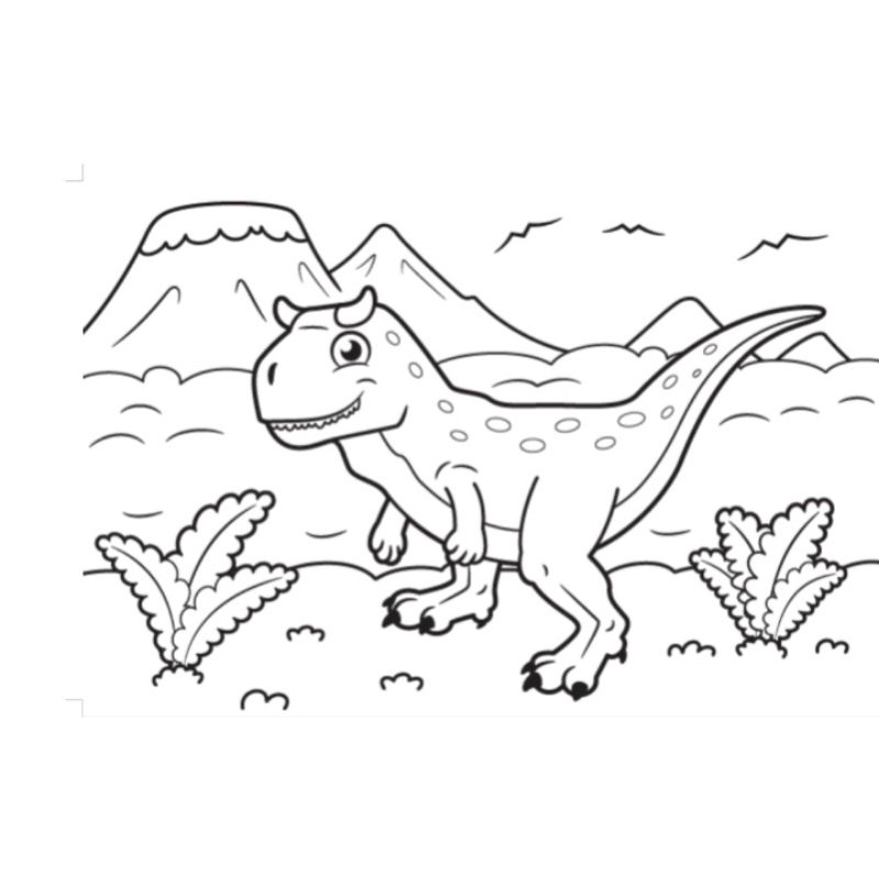 Jual Gambar mewarnai Dino | Shopee Indonesia