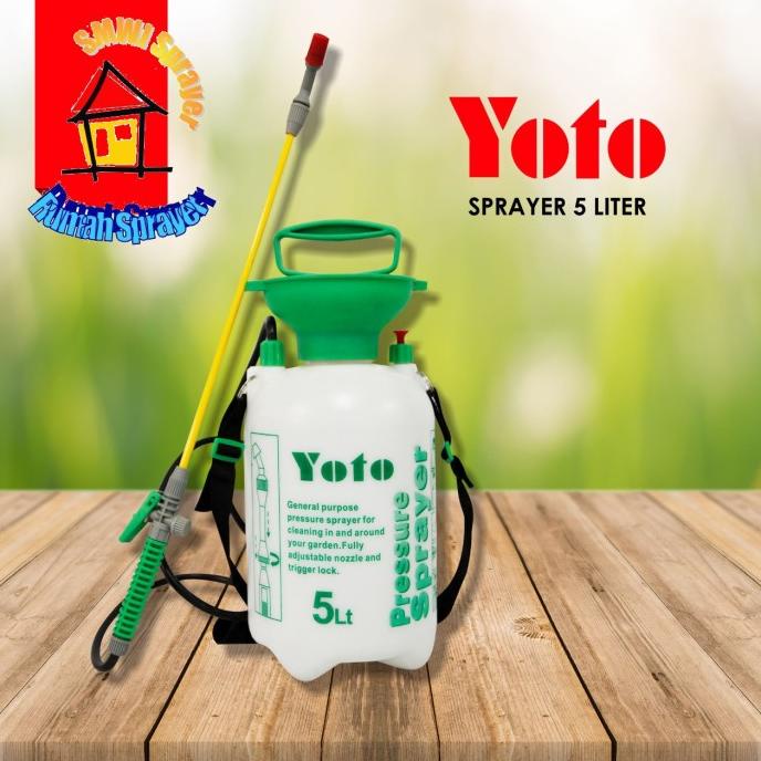 Jual Pressure Sprayer YOTO 5 Liter (Sprayer Tanaman / Penyiram Tanaman ...
