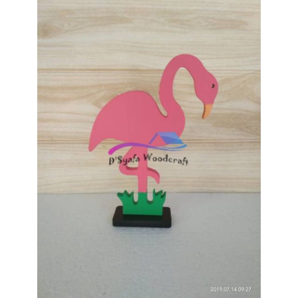 Jual Hiasan Rak Flamingo Kayu Berdiri | Shopee Indonesia