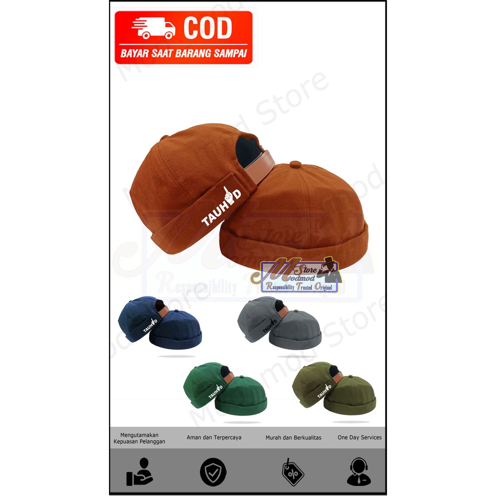 Jual TOPI PECI CUSTOM TAUHID / MIKI HAT / MIKI HAT CUSTOM / MIKIHAT ...