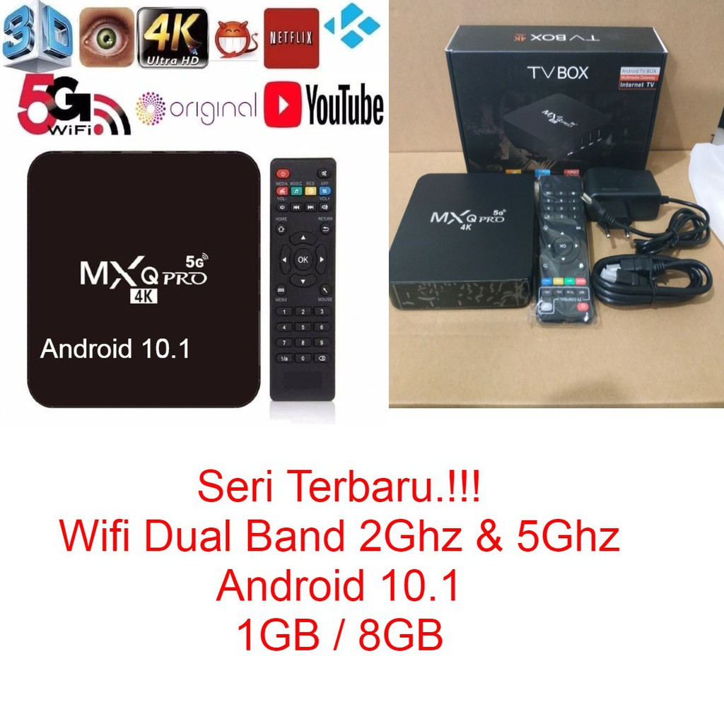 Jual Android TV BOX MXQ PRO 5G 1GB / 8GB Smart TV 4K ULTRA HD OTT | Shopee Indonesia