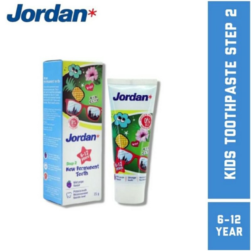 Jual Pasta Gigi Jordan Teeth Paste Step 2 (6-12 years) | Shopee Indonesia