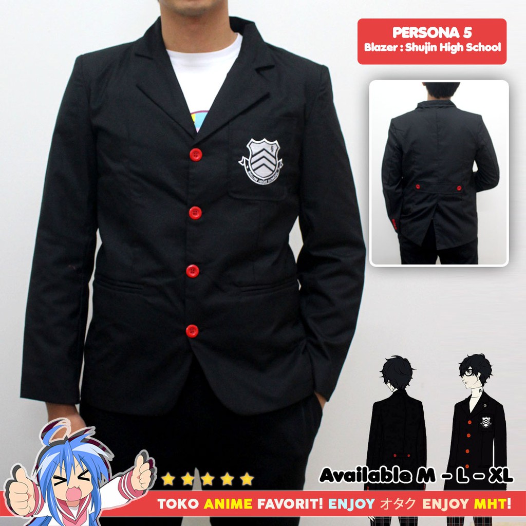 Jual Jaket Anime Persona 5 Shujin Academy Blazer | Shopee Indonesia