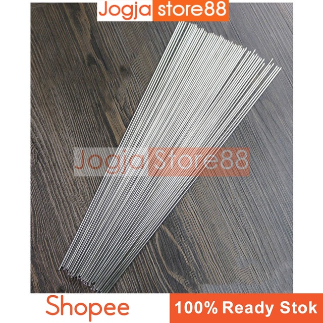 Jual Alat Tusuk Sate BBQ Needle Reusable Stainless Steel Round 33 cm ...