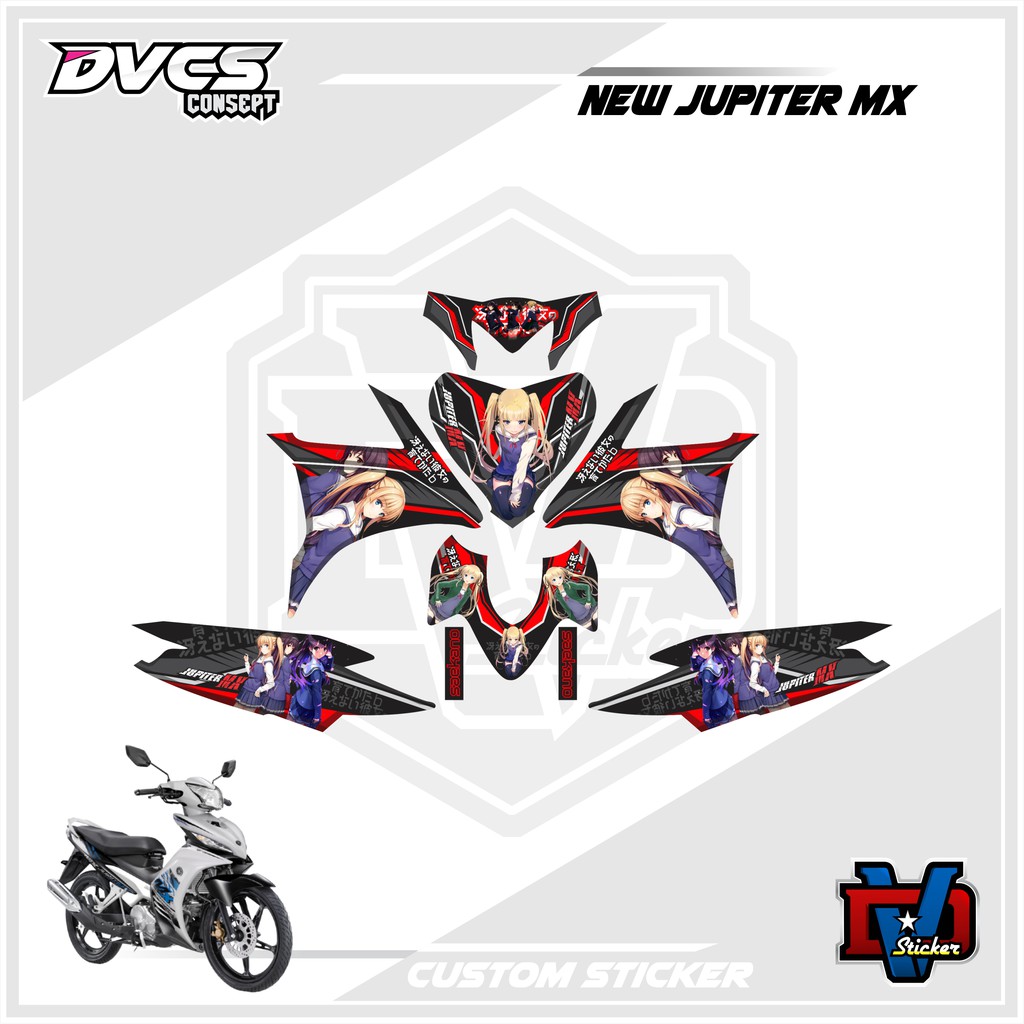 Jual STICKER DECAL YAMAHA NEW JUPITER MX anime FULLBODY | Shopee Indonesia