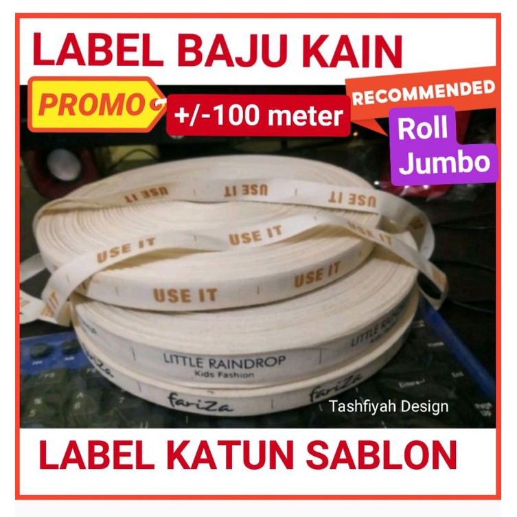 Jual Label Katun / Label Hijab / Label baju / Label Pakaian / Label ...