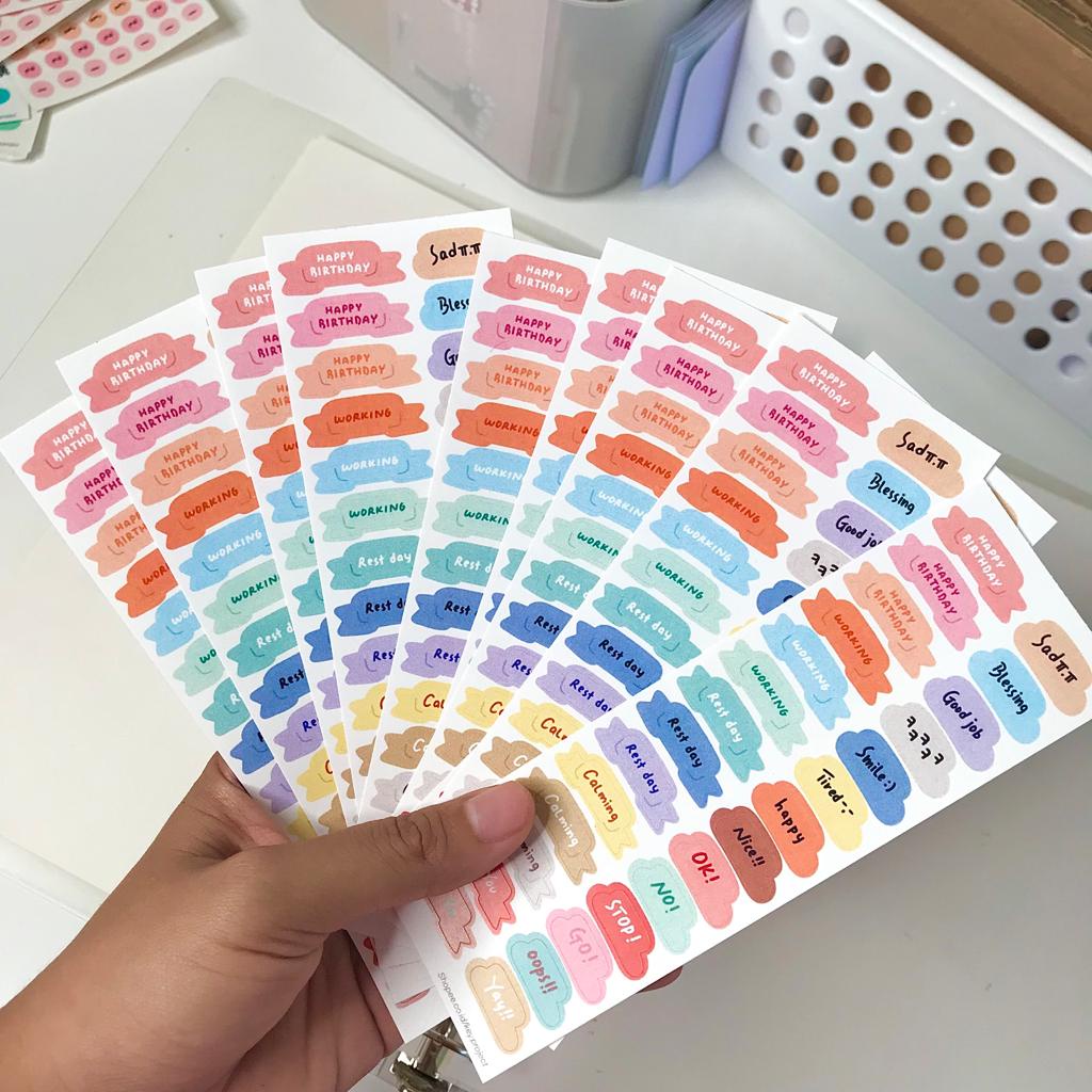 Jual Sticker daily activities/ stiker journal deco | Shopee Indonesia