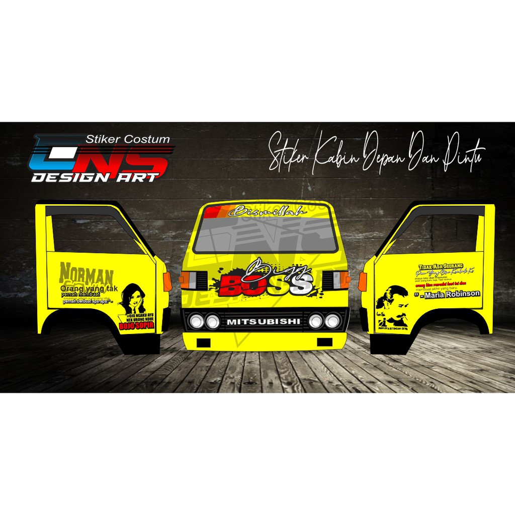 Jual stiker decal umplung truk / sticker cutting murah berkualitas ...